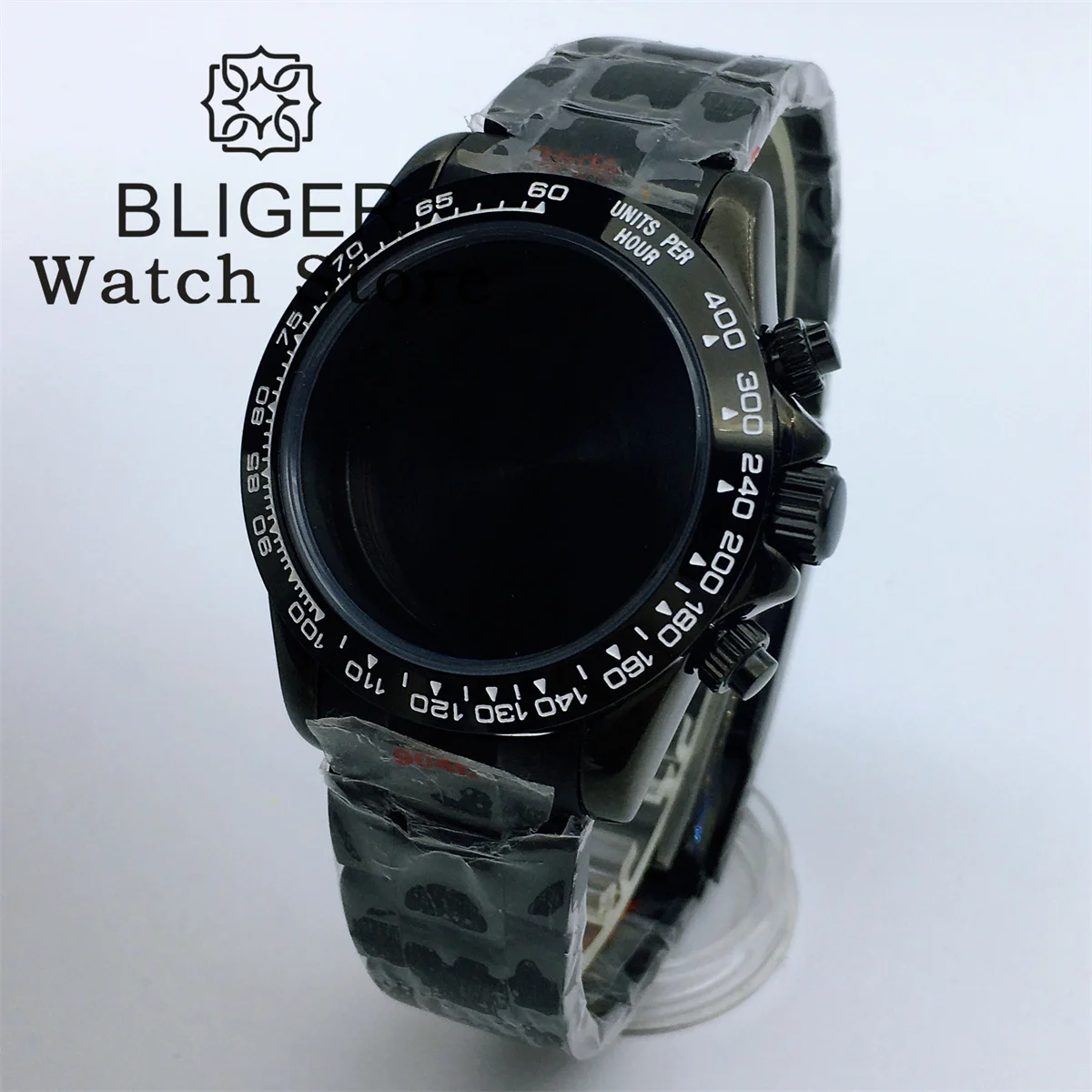 BLIGER-39mm-For-VK63-Movement-Case-Japan-Quartz-Chronograph-Multi ...
