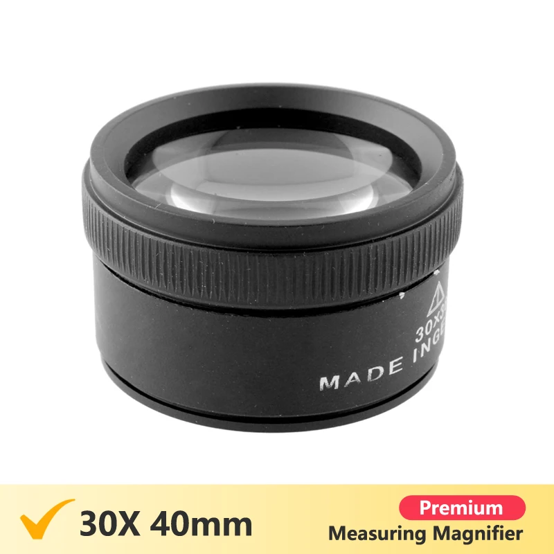 Premium-30x-40mm-Measuring-Magnifier-Magnifying-Glass-Lens-Loop ...