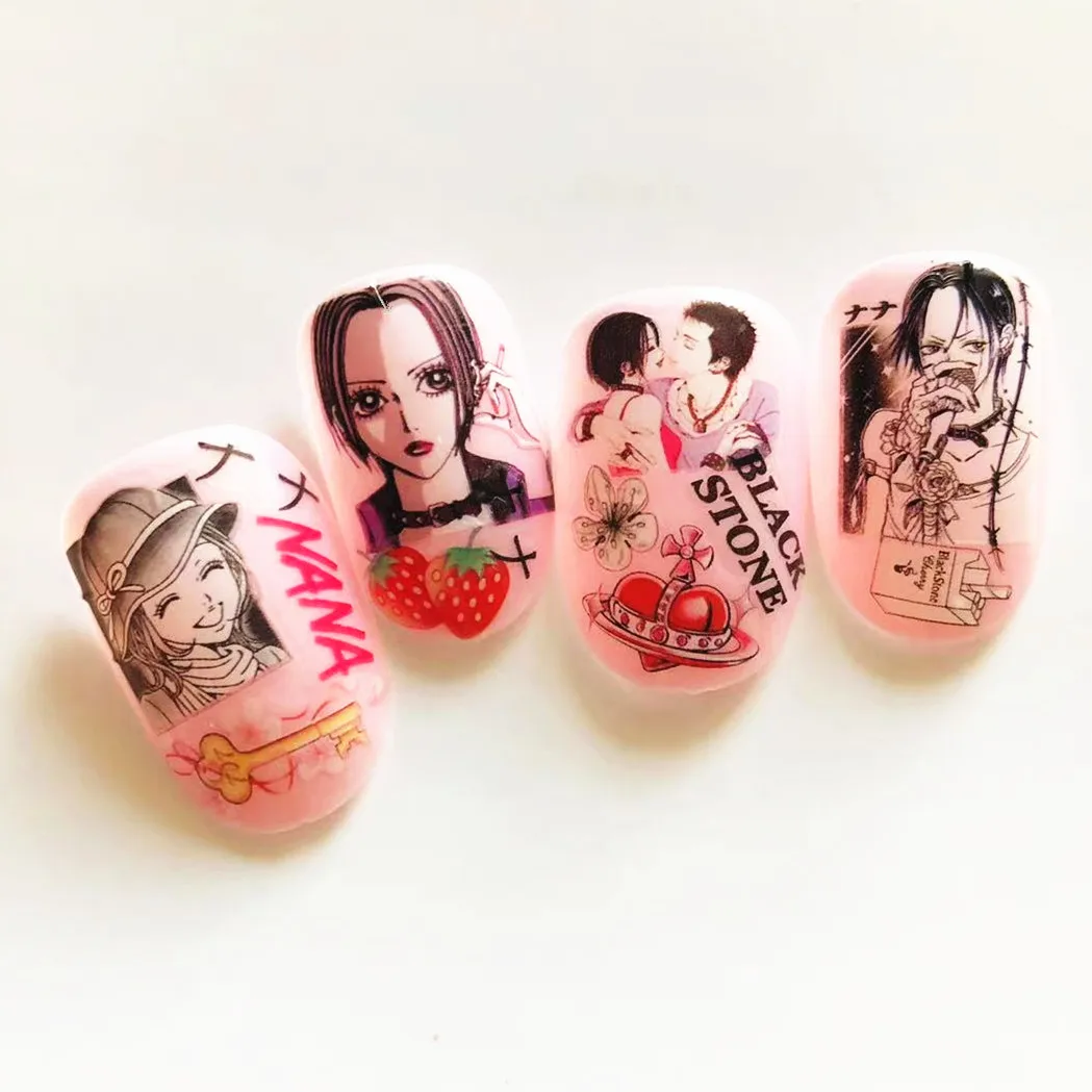 TSC-303 N Anime NANA Girl Design 3d Nail Art Stickers Decal Slider ...