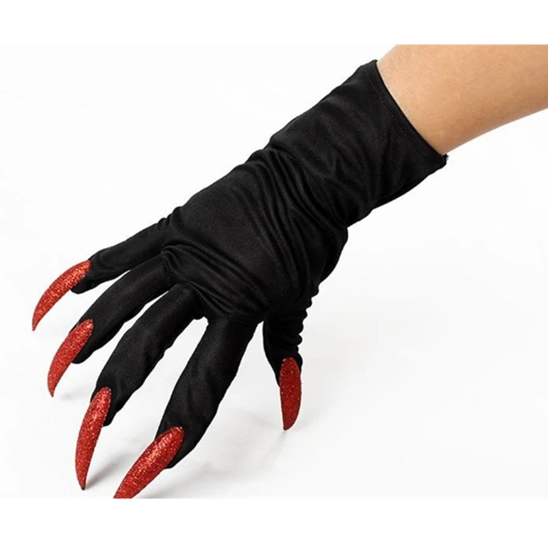 Claws Gloves Halloween | Vampire Gloves Halloween | Gloves Nails ...