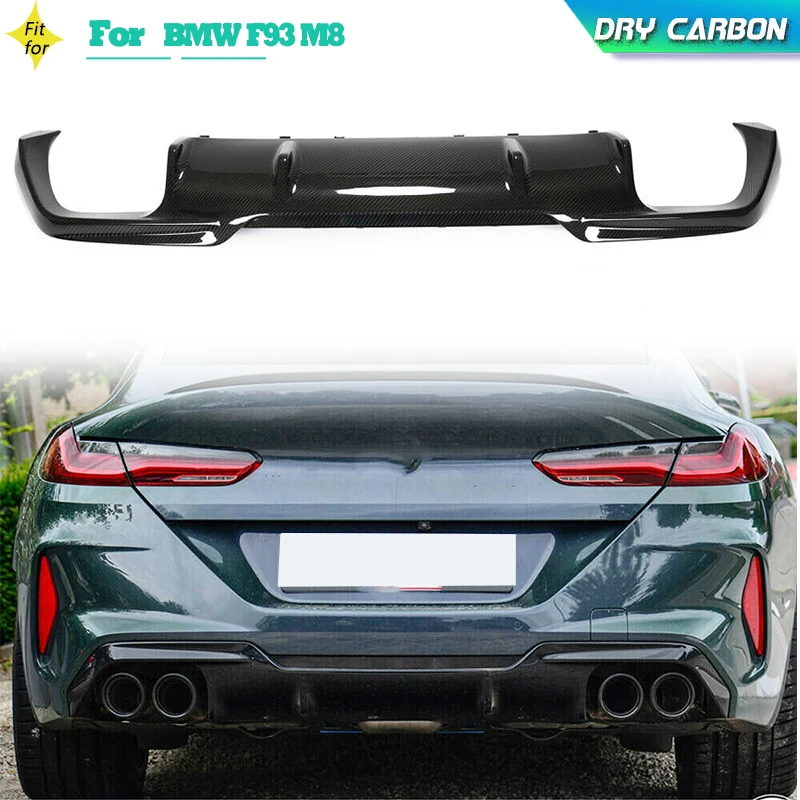 Dry-Carbon-Fiber-Car-Rear-Bumper-Diffuser-Lip-Spoiler-For-BMW-8-Series ...