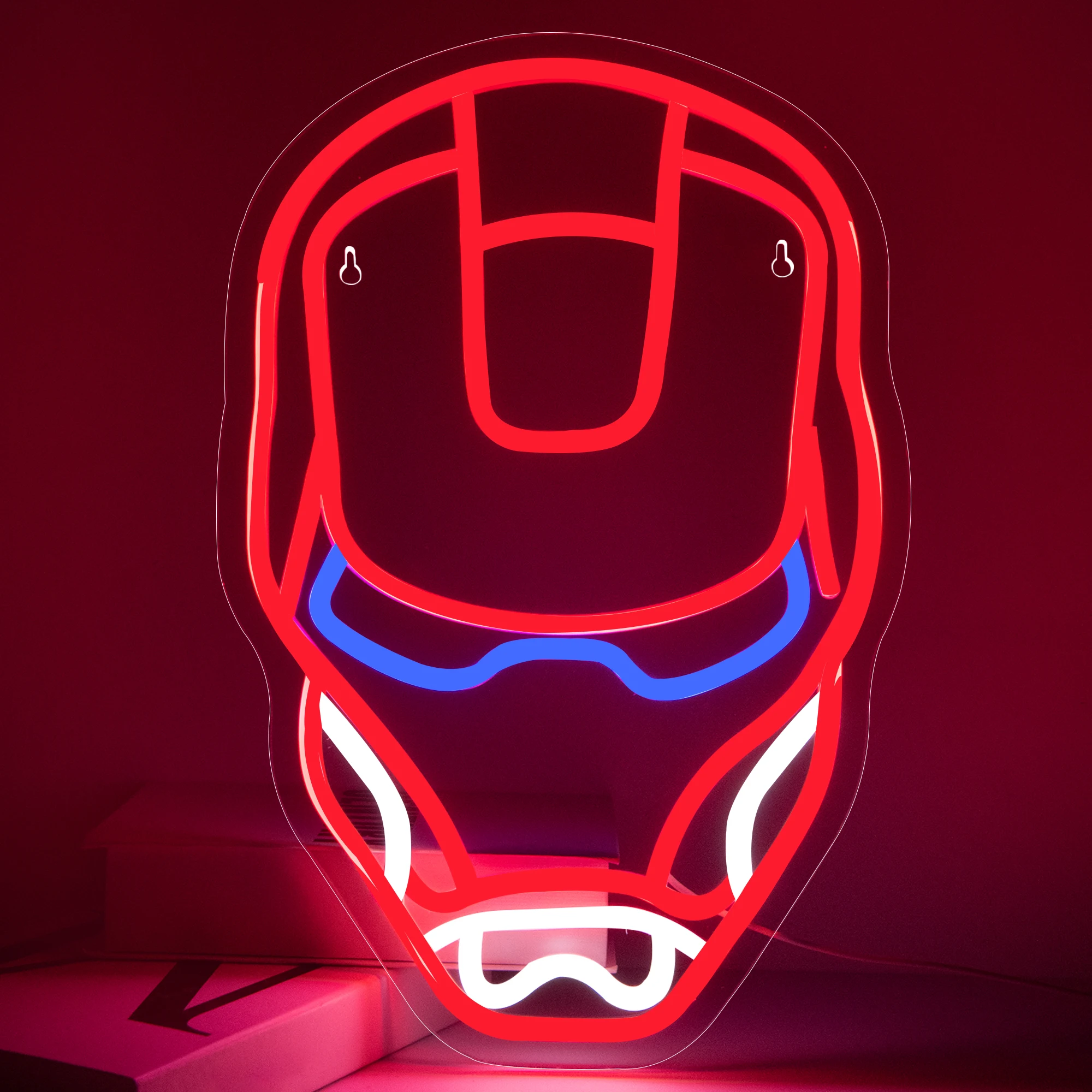 Superhero-Neon-Signs-Iron-LED-Neon-Light-for-Man-Cave-Anime-Light-Up ...