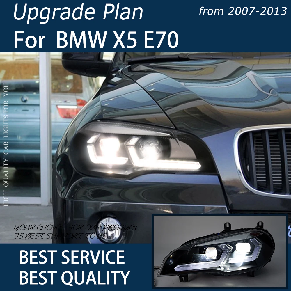 Car-Lights-for-BMW-X5-E70-2007-2013-LED-Auto-Headlight-Assembly-Upgrade ...