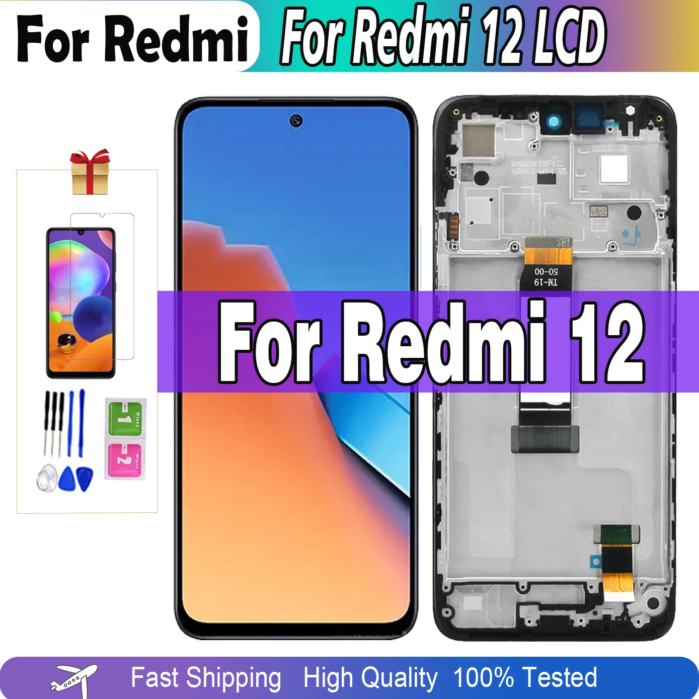 6-79-Original-For-Xiaomi-Redmi-12-23053RN02A-LCD-Display-Touch-Screen ...