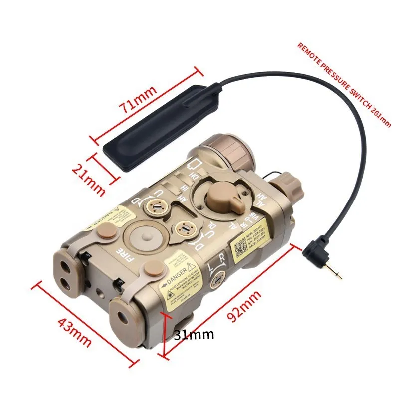 Tactical Metal NGAL Red Dot Indicator Green IR Laser Sight Hunting ...