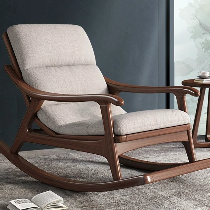 New-Chinese-style-solid-wood-rocking-chair-lazy-lounger-balcony ...