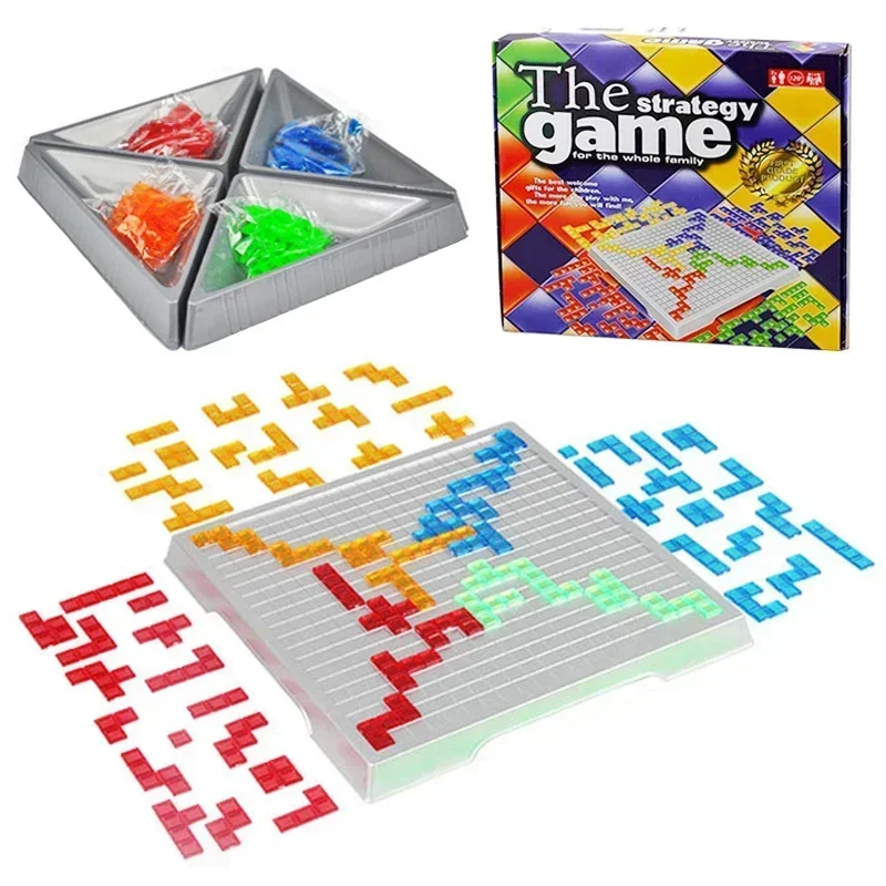Children Strategy Board Game Educational Toys Colored Squares Game Easy ...