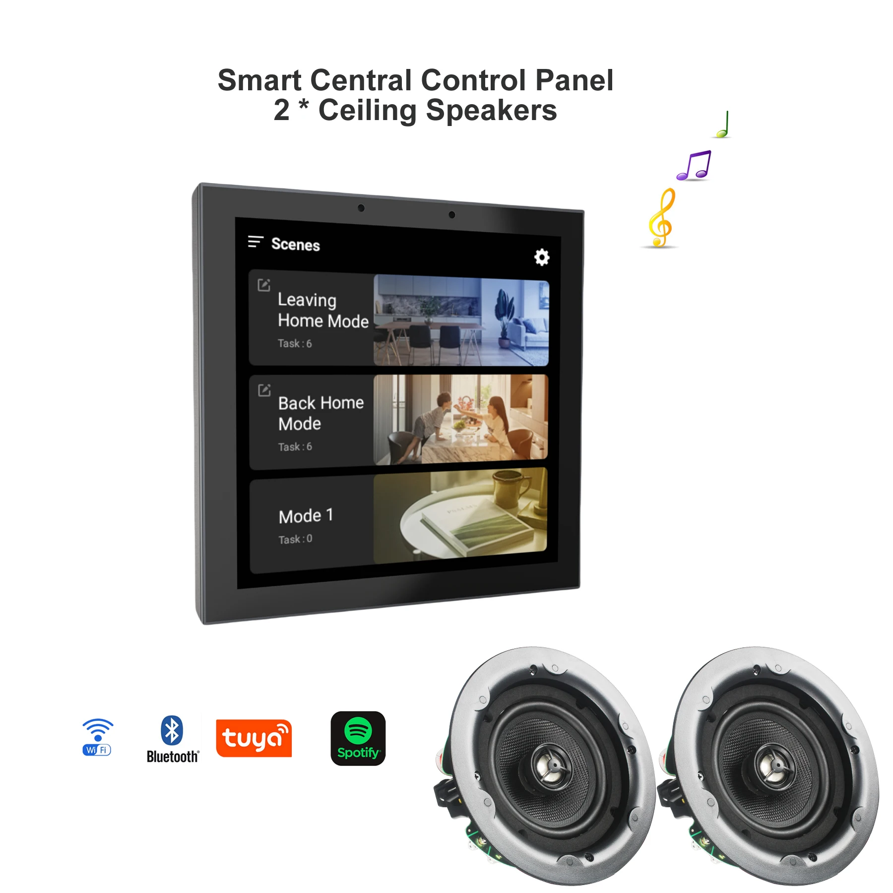 Android Smart Central Control Panel 4" WiFi Intelligent Home Touch ...