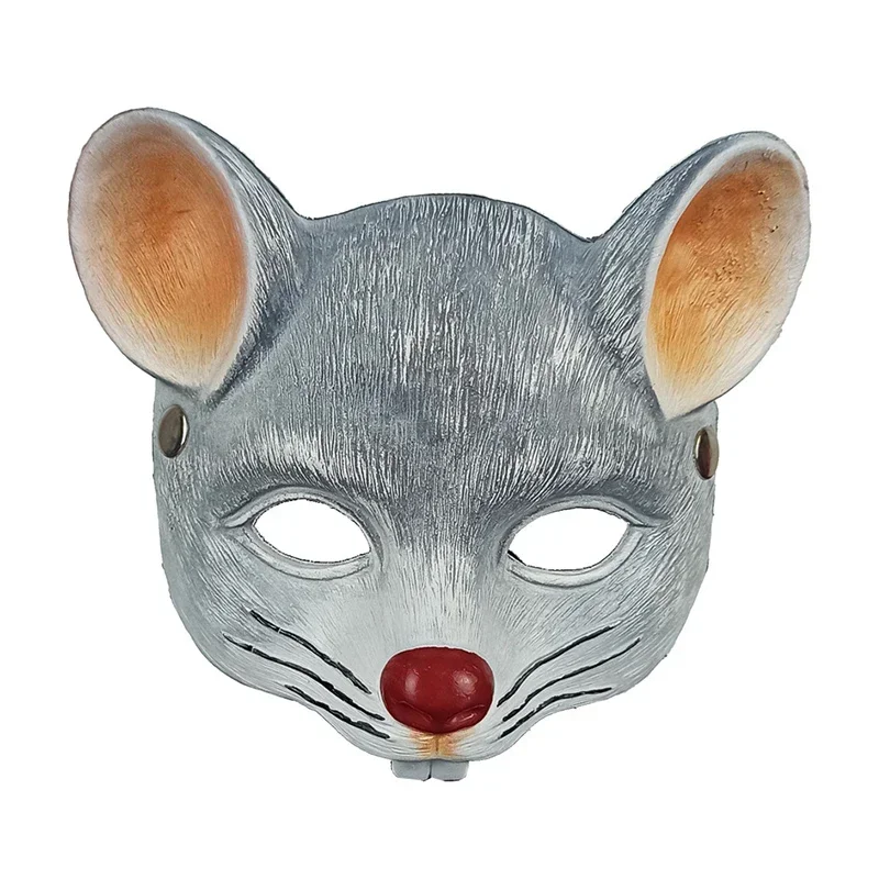 Animal-Masks-Halloween-Cosplay-Mask-Party-Props-3D-Foam-Rat-Face-Half ...