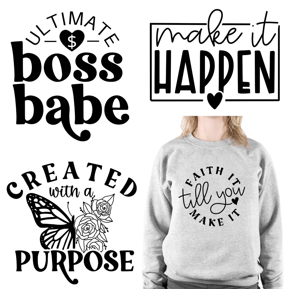 High Quality Small Business Letter Iron-on CEO Babe DTF Decals Heat ...