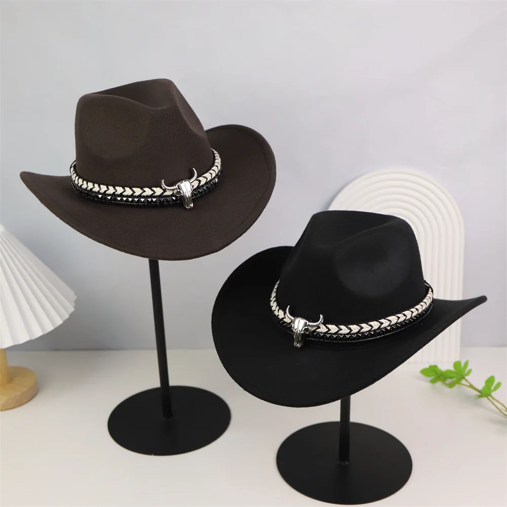 1PC New artificial schammy Western Cowboy Hat For Men Gentleman Jazz ...
