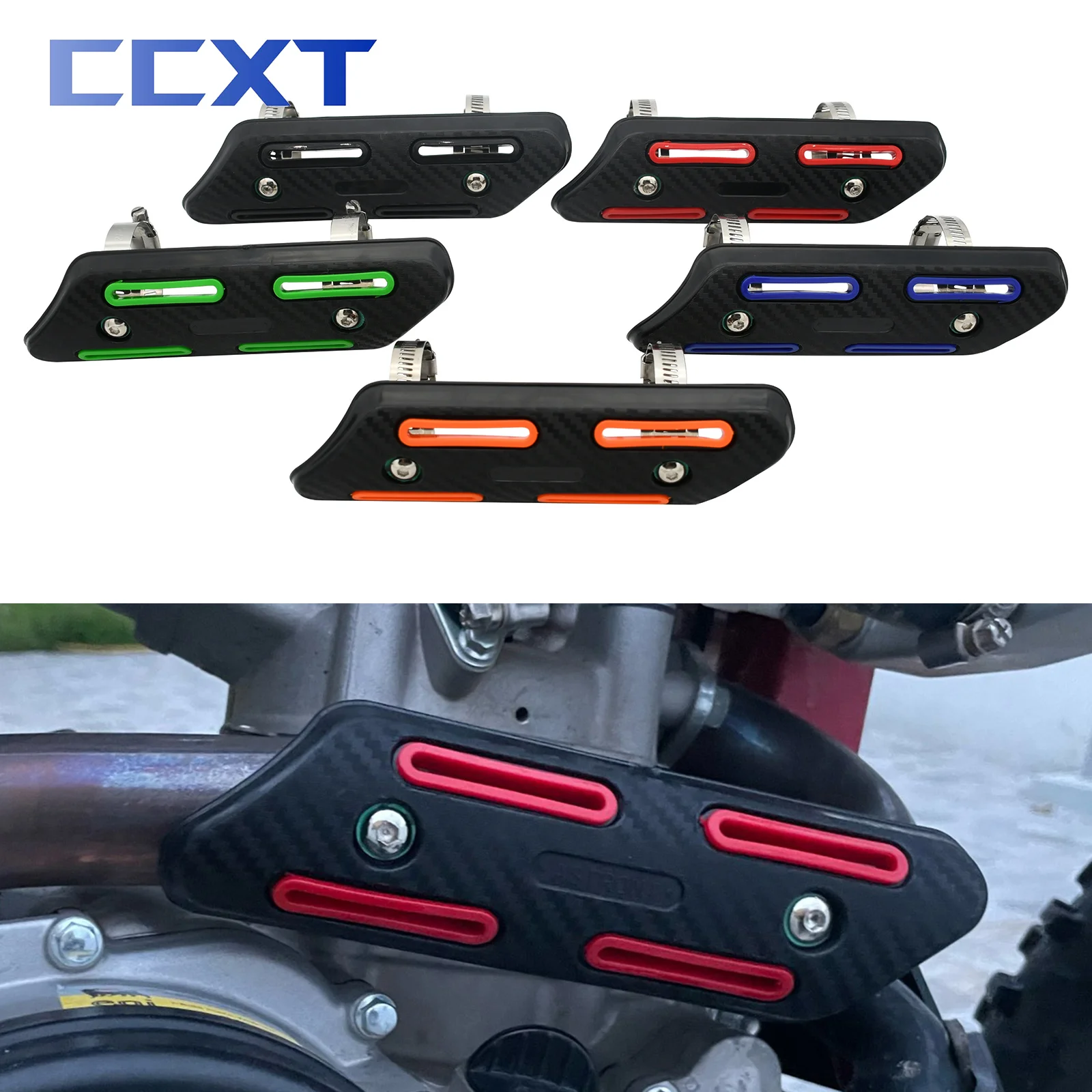 Motorcycle-Exhaust-Heat-Shield-Protector-Guard-Cover-For-Honda-KTM ...