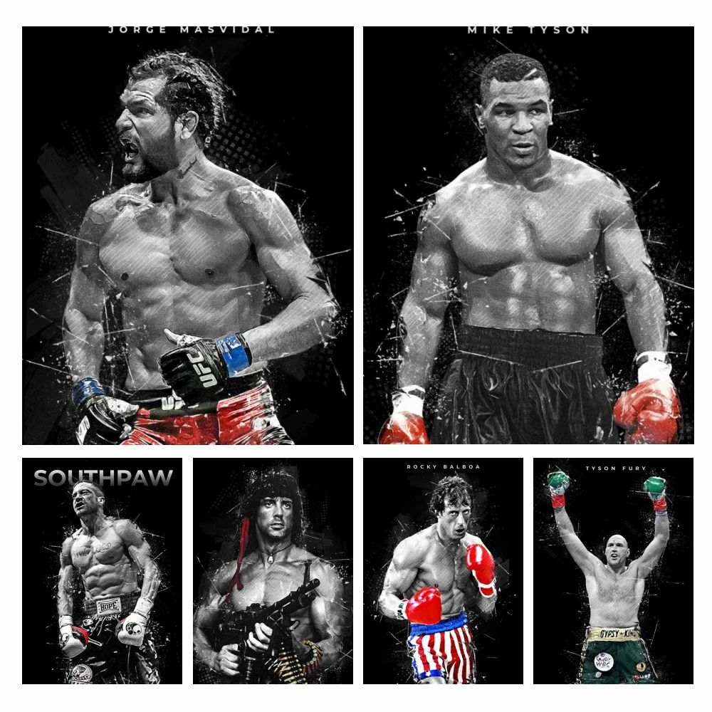 Boxing-Players-5D-Full-Diamond-Painting-Mike-Tyson-Rocky-Balboa-Boxer ...