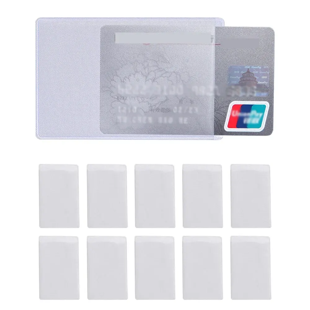 10-Pack-Clear-Card-Holder-Sturdy-and-Durable-Card-Sleeves-Hard-Plastic ...