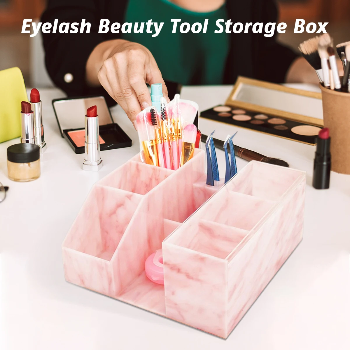 Eyelash-Extension-Supplies-Accessories-Tools-Organizer-Storage-Box-with ...