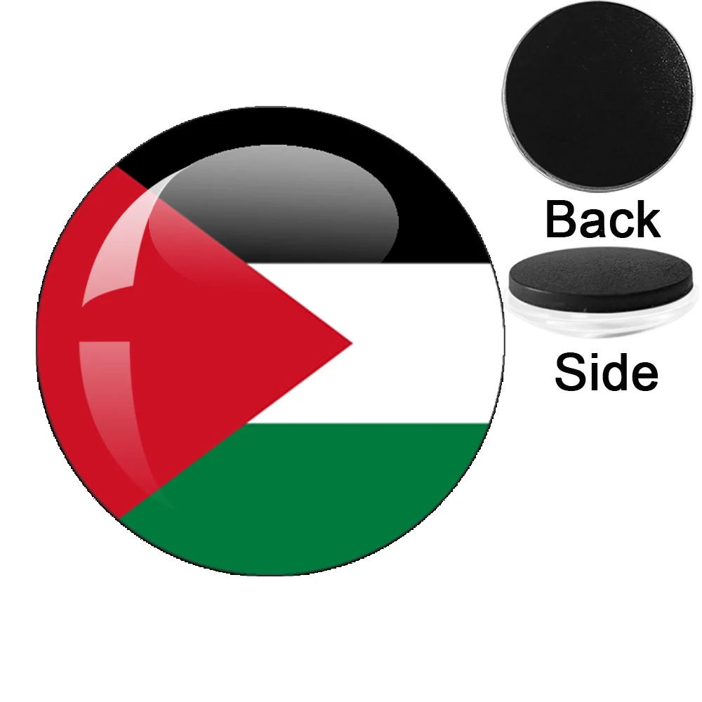6-Pcs-Set-Palestine-Round-Glass-25MM-50MM-Refrigerator-Magnet-Home ...