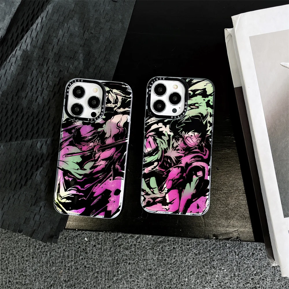 Bandai-Laser-Bling-Anime-One-Piece-Cases-for-iphone-14-13-12-pro-max ...