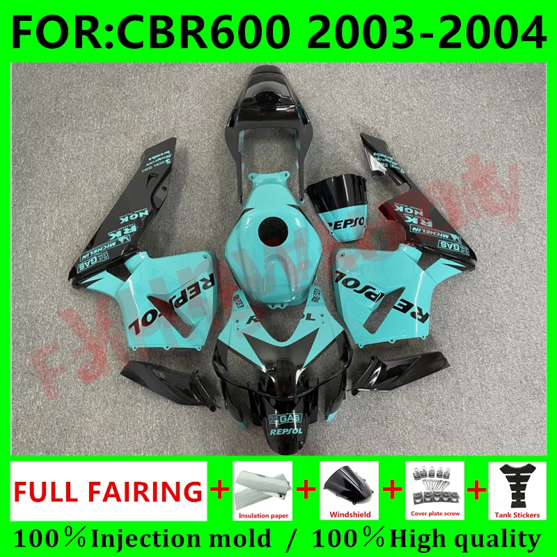 New ABS Motorcycle Whole Fairings Kit for CBR600RR F5 2003 2004 CBR600 ...