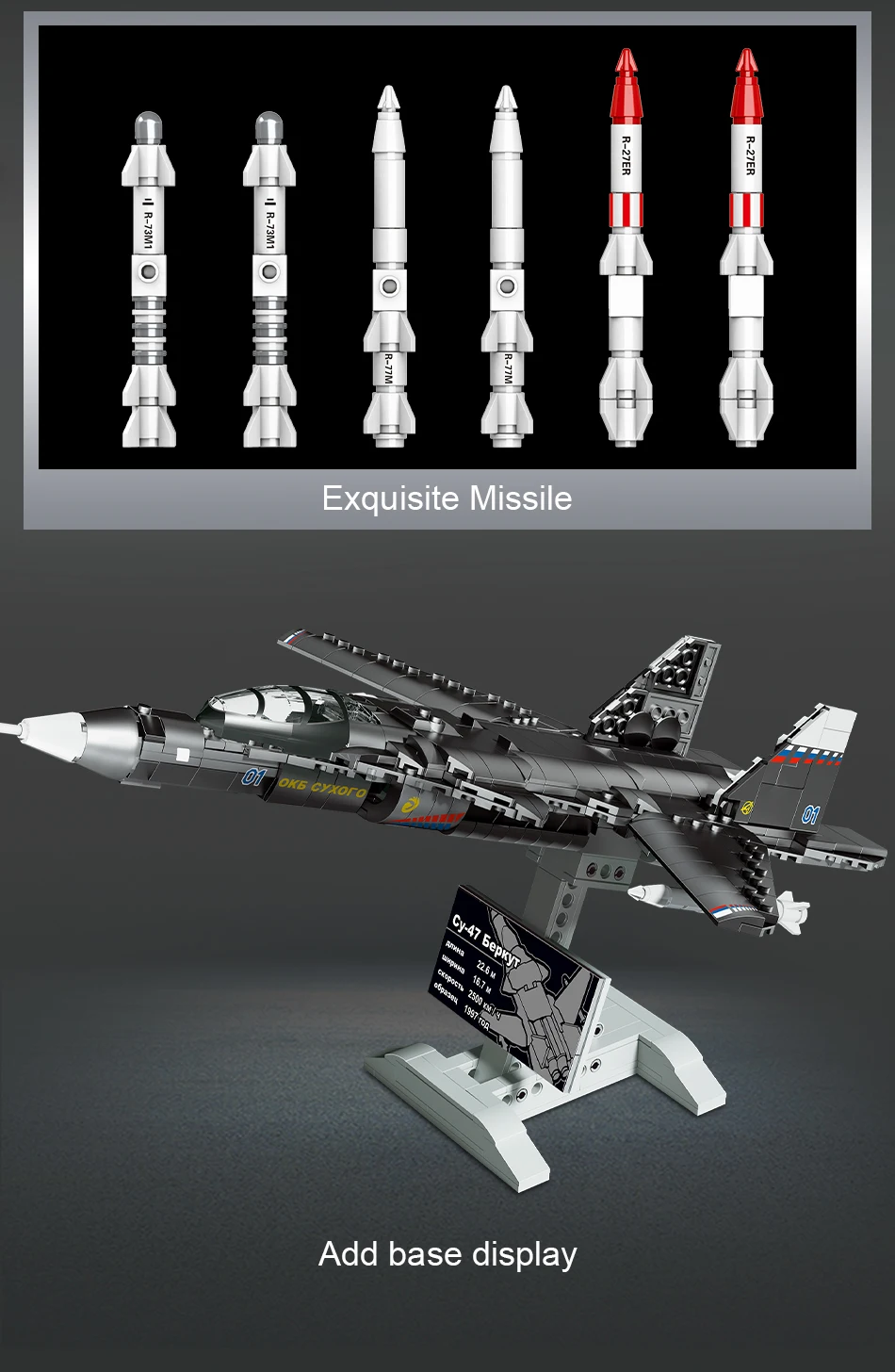 Lego Technic Su-47 Golden Eagle - 707 pièces - Brick Tech - Blocs ...