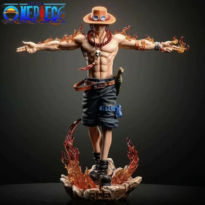 2024-New-28cm-Anime-One-Piece-Ace-Figure-Portgas-D-Ace-Action-Figurine ...