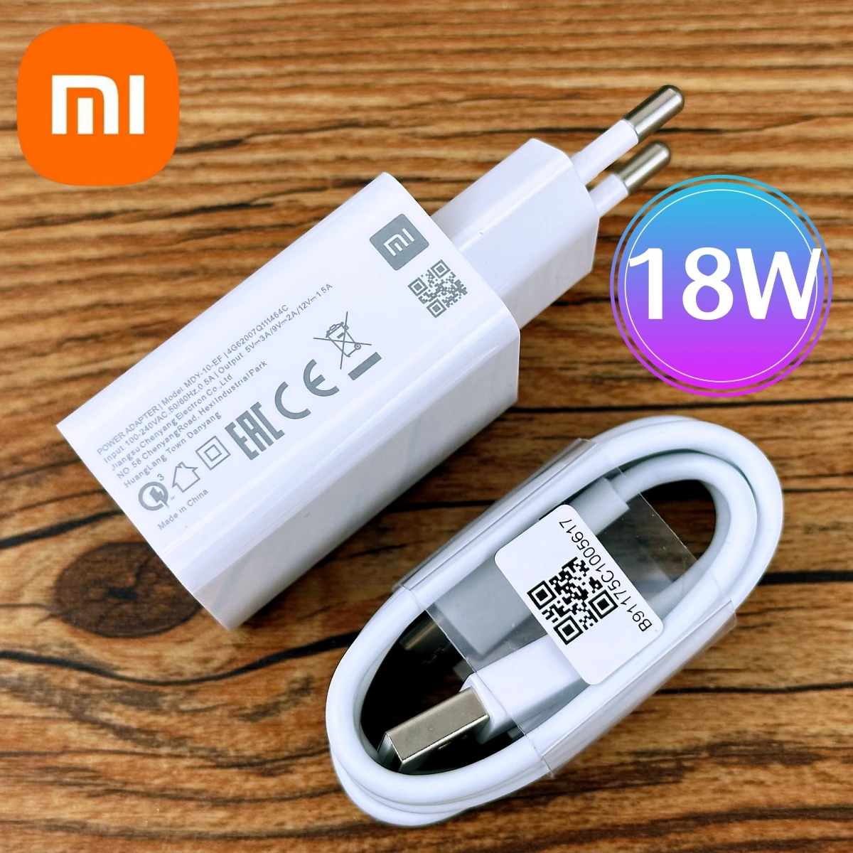 XiaoMi-Redmi-Note-9-Charger-Original-18W-Fast-EU-QC3-0-MDY-10-EF-Supply ...