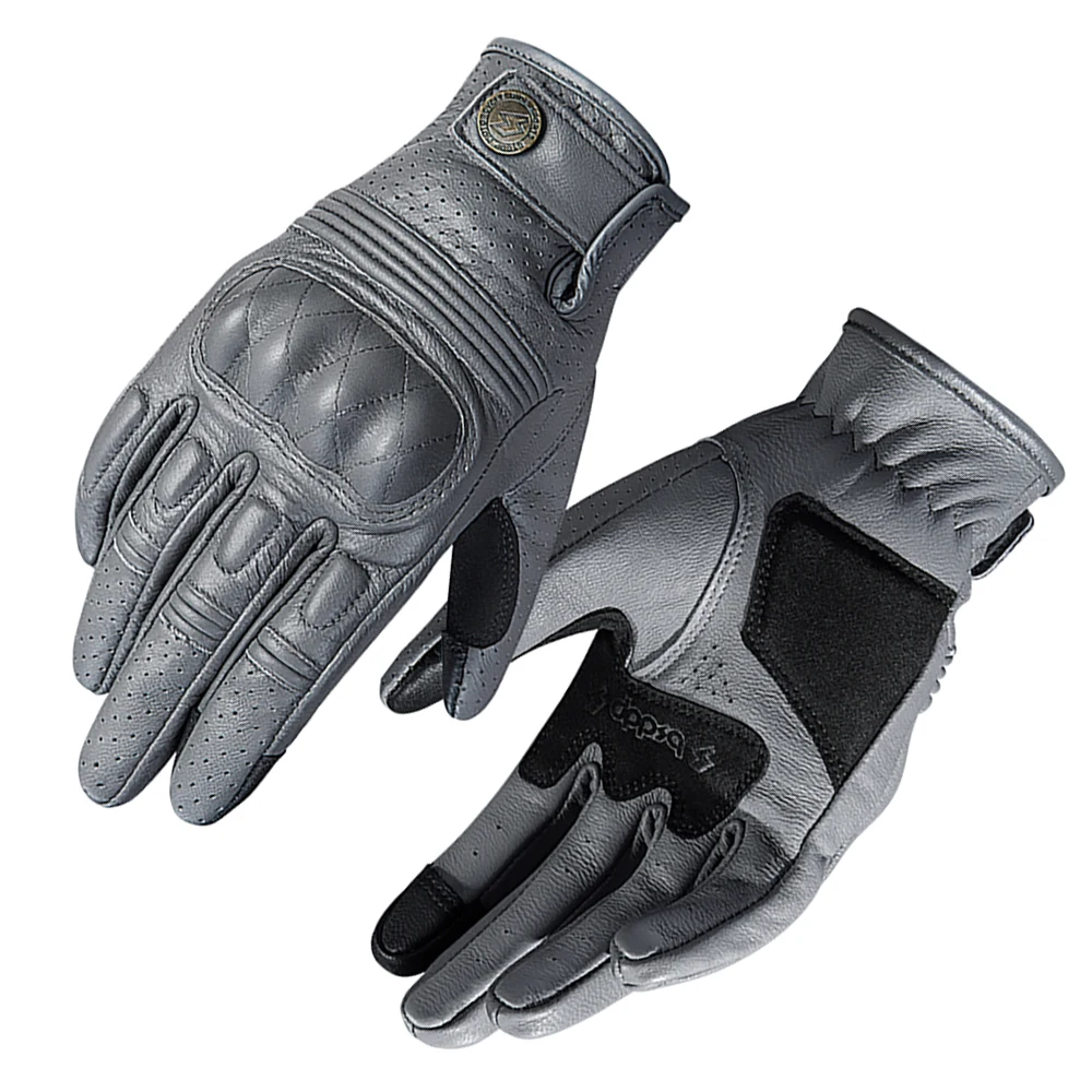 Vintage-Leather-Motorcycle-Gloves-Summer-Perforated-Motorbike-Racing ...