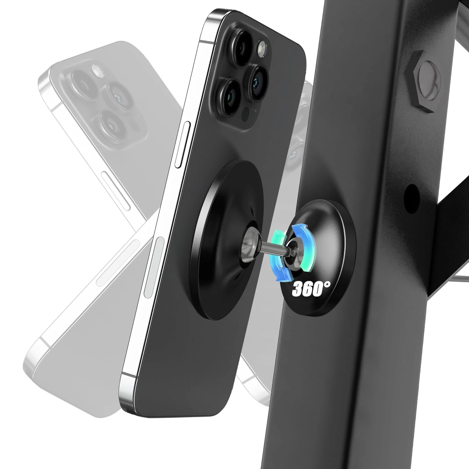 Upgraded-Gym-Double-Ball-360-Rotations-Car-Magnetic-Phone-Mount-Holder ...