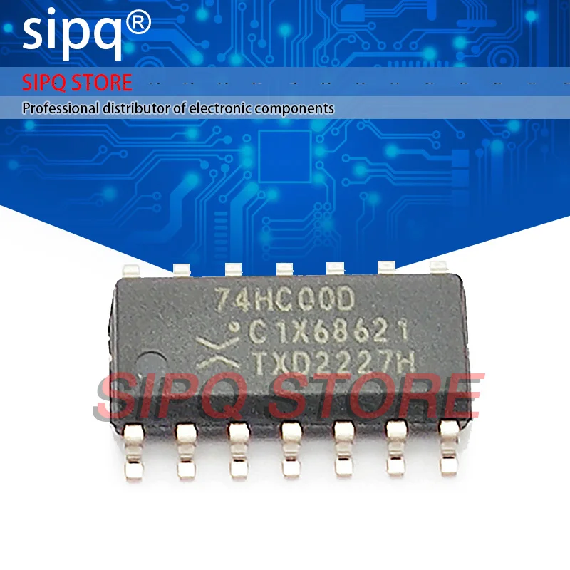 10PCS/LOT 74HC00D 74HC00 SOP 14 Quad 2 input NAND gate NEW Original ...