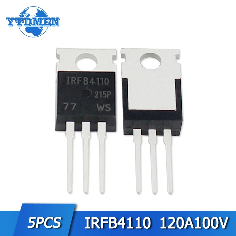 5pcs-IRFB4110-MOSFET-Transistors-Kit-120A-100V-4110-PBF-TO-220-MOS ...