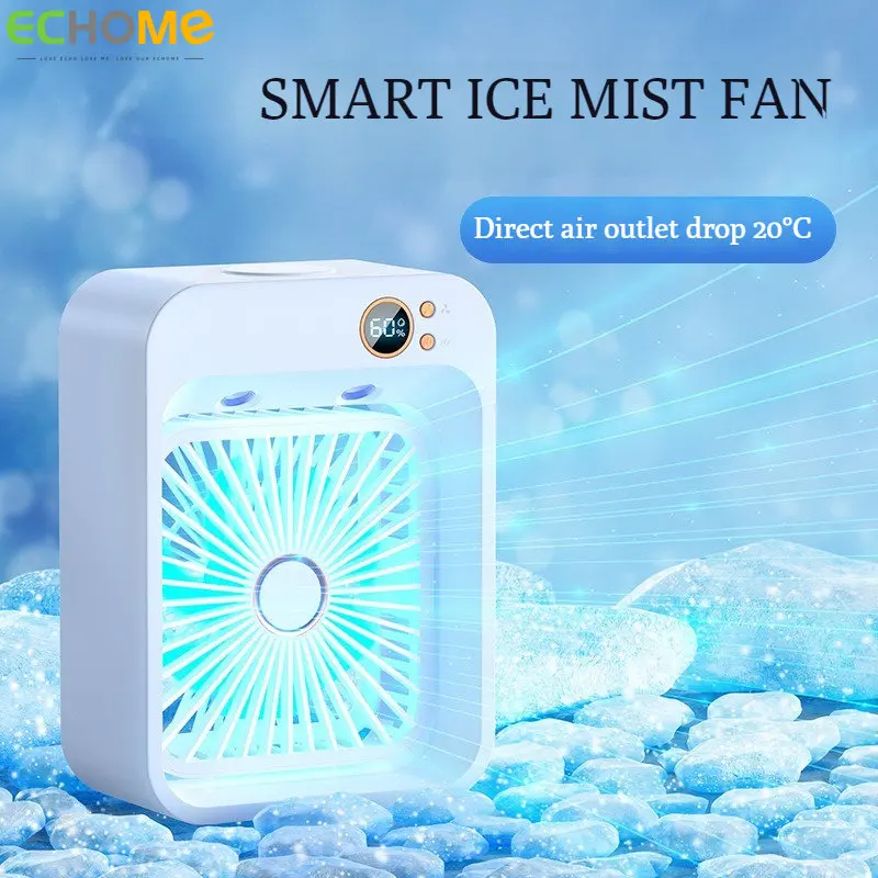 ECHOME Portable Air Conditioner Refrigeration Fan Air Cooler Desktop ...