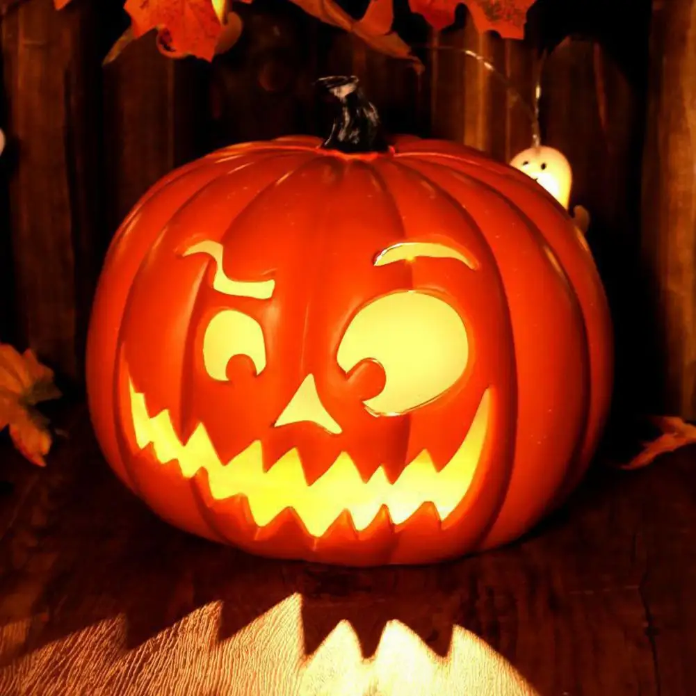 Led-Halloween-Pumpkin-Lamp-Spooky-Hollowed-Halloween-Pumpkin-Light ...
