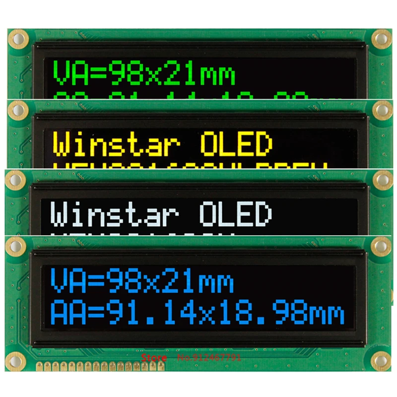 Larger Screen 1602 Large Character Big Size White Green OLED Display Module EH1602B WS0010 ...