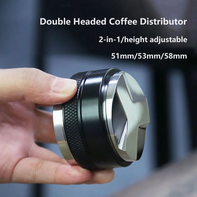 51mm 53mm 58mm Double Headed Coffee Distributor barista coffee ...