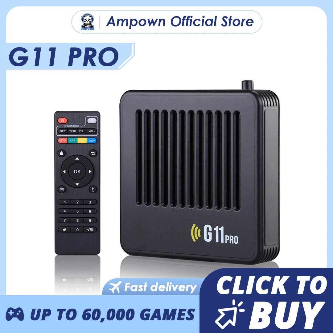 Ampown-G11-Pro-Video-Game-Box-Retro-Game-Console-256G-Built-in-60000 ...