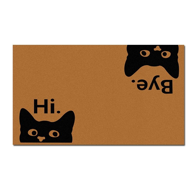 Hi-Bye-Cat-Doormat-Housewarming-Gift-Welcome-Door-Mat-Personalized ...