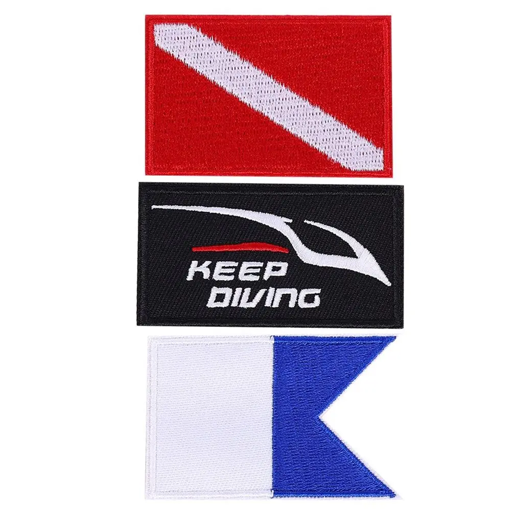 3Pcs-Fashion-Durable-Backpack-Badge-DIY-Diver-Badge-Patch-Dive-Diver ...