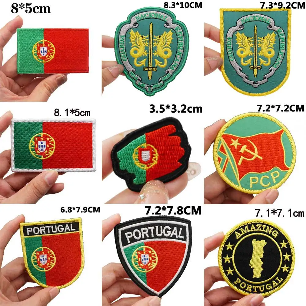 portugal flag Tactical Embroidery Patches for Backpacks and Clothing ...