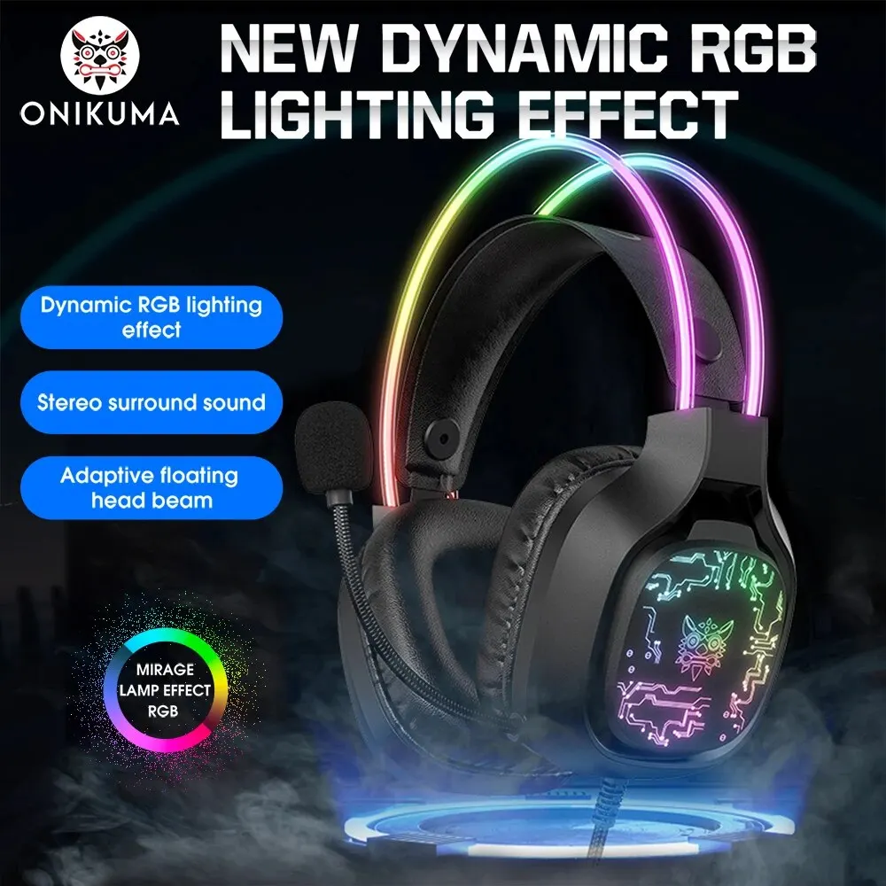 ONIKUMA-Professional-Gaming-Headset-with-RGB-Dynamic-Lighting-Wired ...