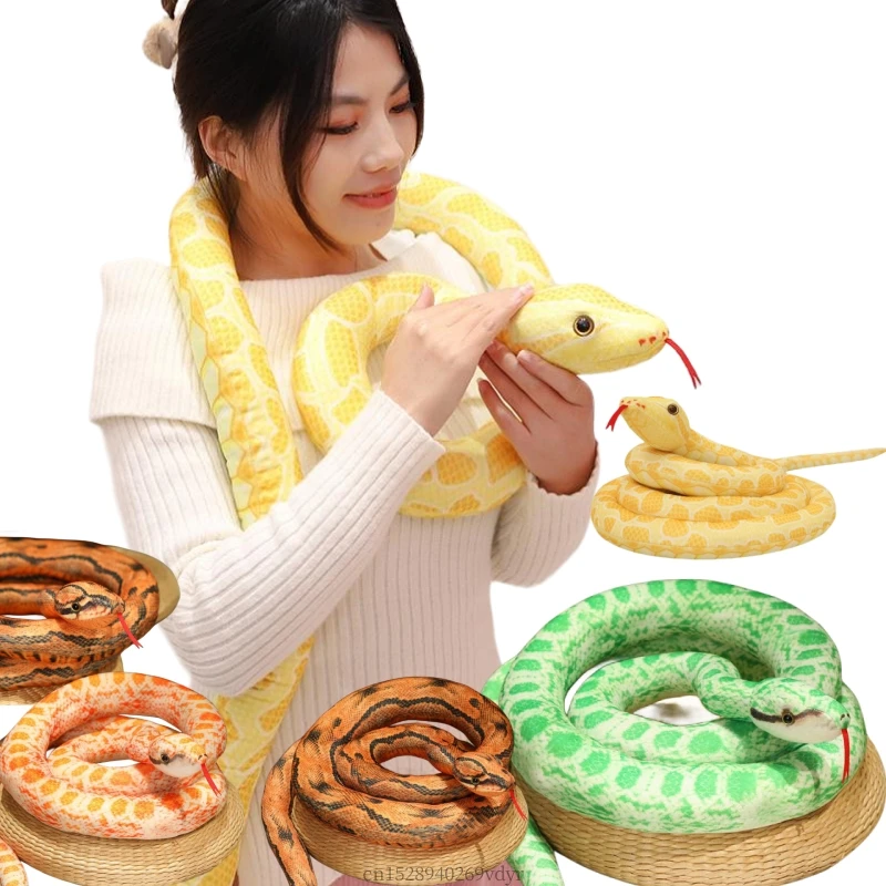 Stuffed-Snake-300cm-Real-Life-Snake-Plush-Toy-Giant-Boa-Cobra ...