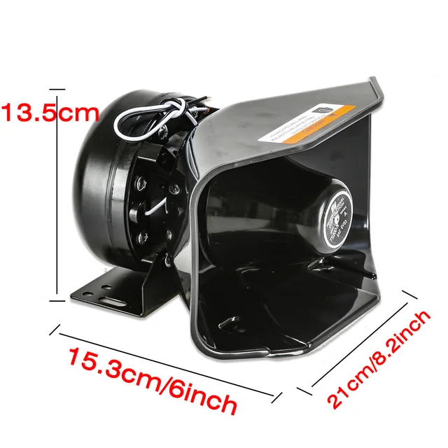 Car Horns Siren 400W, 12V Megaphone Electronic Speaker For Emergency Truck klaxon Police Siren ...
