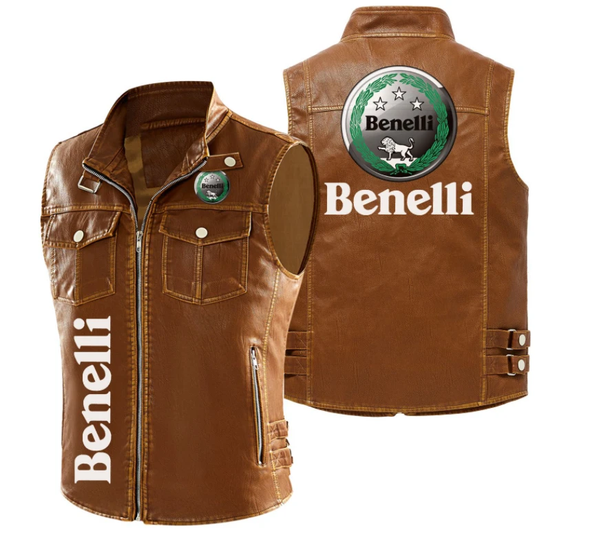 2023-Spring-Autumn-Men-s-BENELLI-Truck-Logo-Sleeveless-Vest-Fashion ...