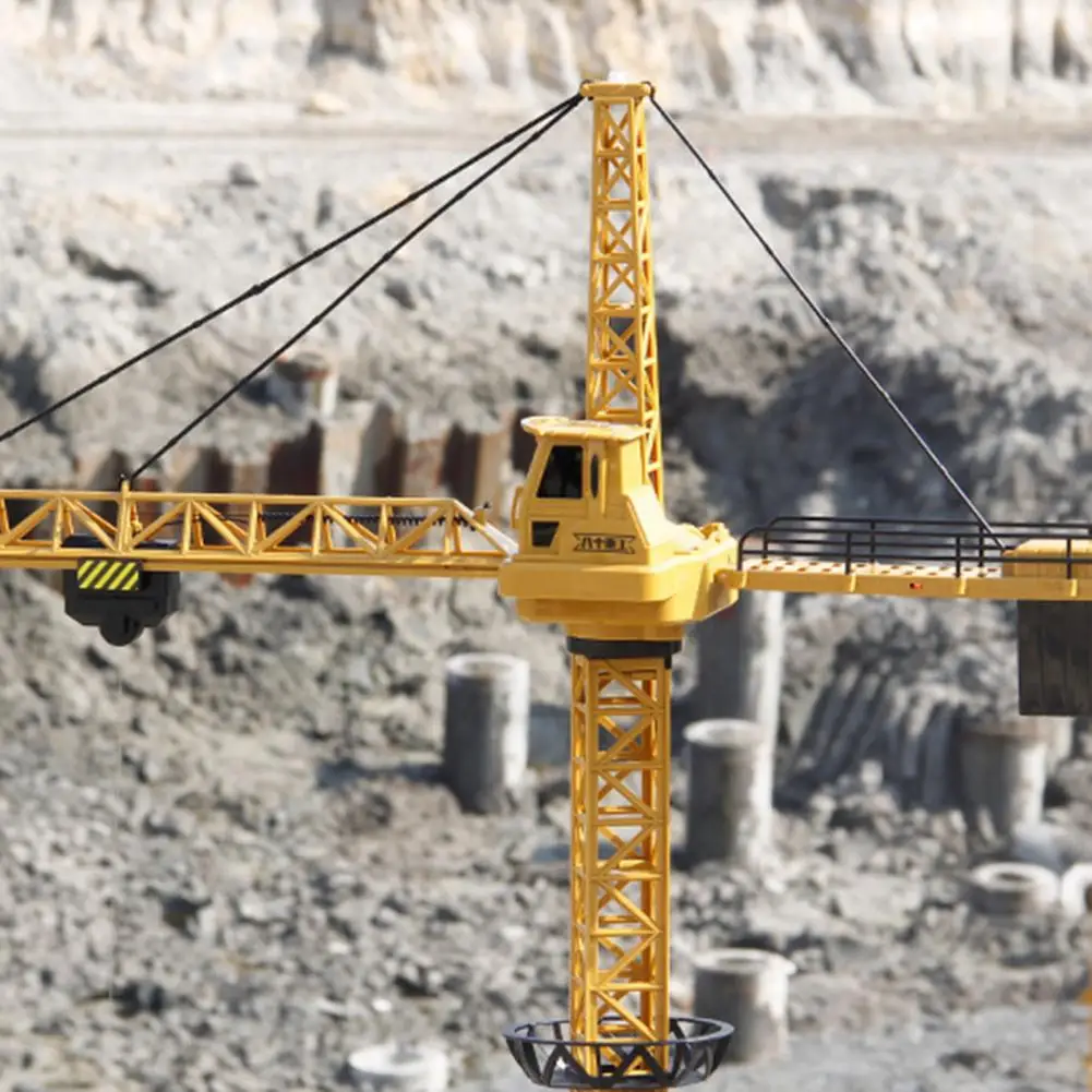 Compact with Light Fall Resistant RC Tower Cranes Construction Vehicle ...