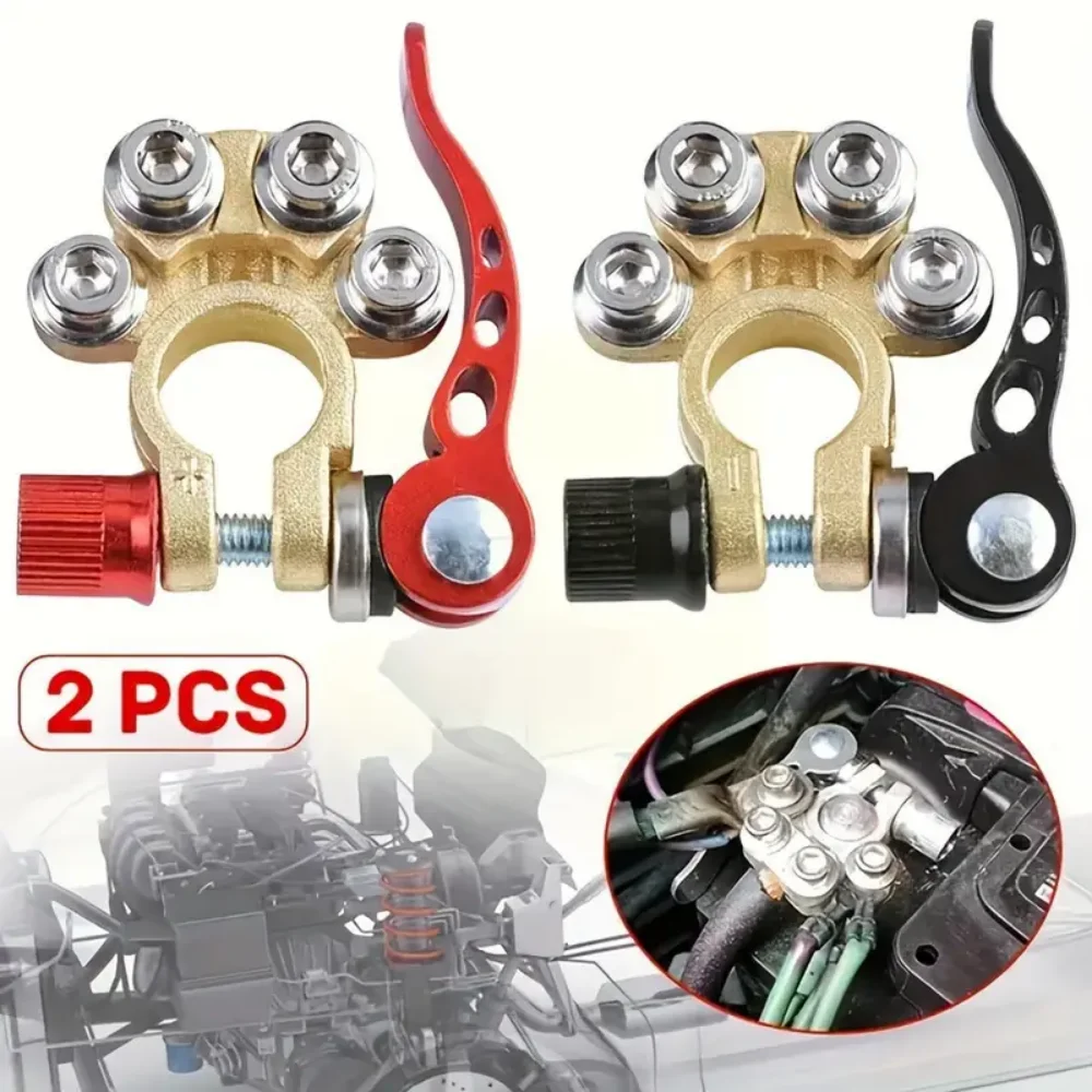 2 pieces Heavy duty automotive battery terminal clamp - zinc alloy ...
