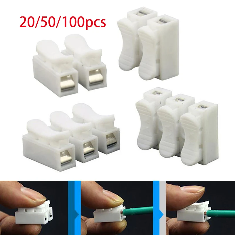 2-3-Pins-Electrical-Cable-Terminals-Wire-Connectors-CH2-CH3-Quick ...