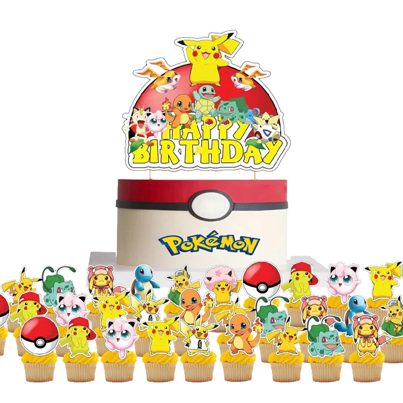 Pikachu Cupcake Toppers