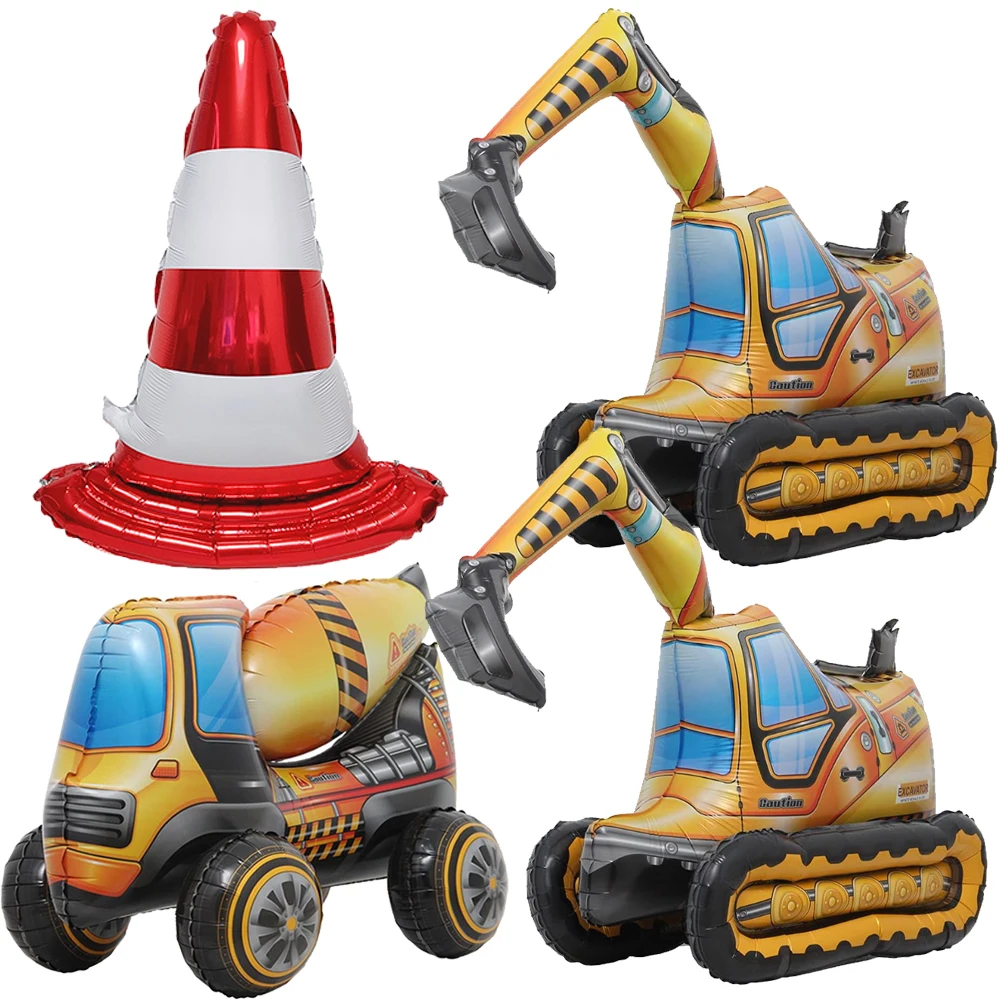 Globo-de-aluminio-4D-de-pie-para-ni-os-juguete-de-construcci-n-veh-culo ...