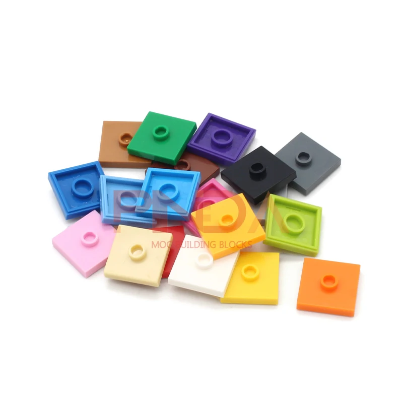 50pcs Moc Plate Modified 2x2 with 1 Stud 87580 DIY Creative Enlighten ...