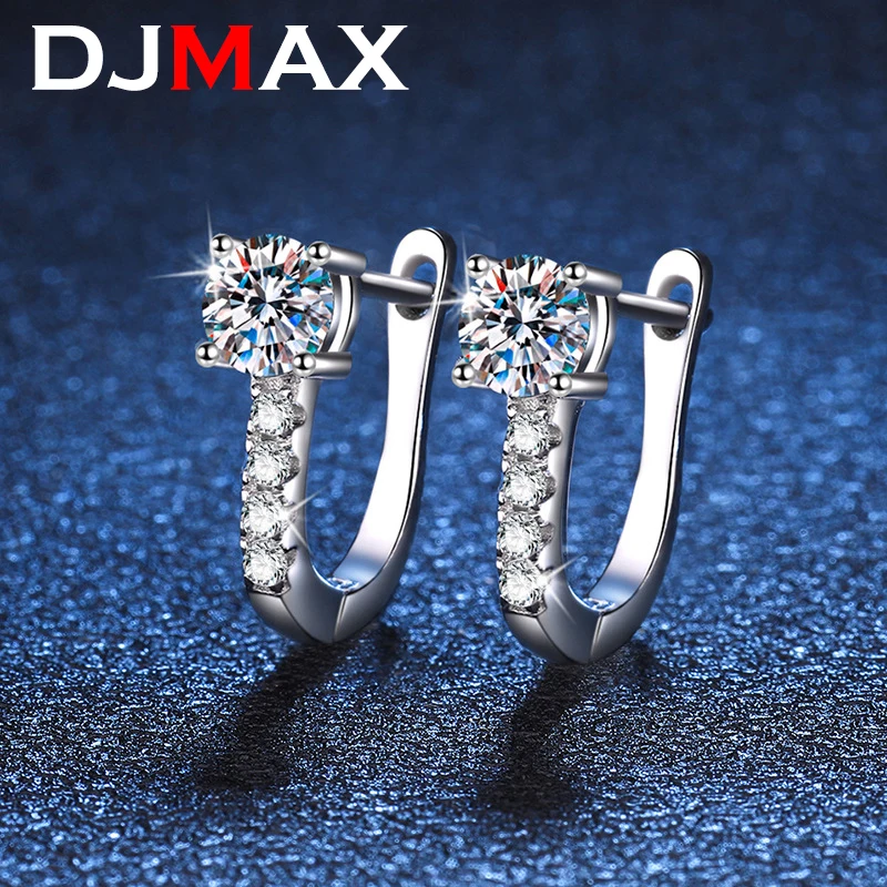 DJMAX-U-Typ-1CT-D-Farbe-Moissanite-S925-Silber-Moissanite-Ohrringe-Weibliche-Ohrringe-Ohrringe ...