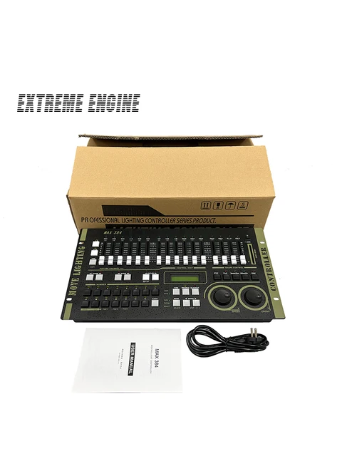Max 384 DMX Controlador Stage light DMX Master Console Para XLR-3 Led Par BeamMoving Head DJ luz ...