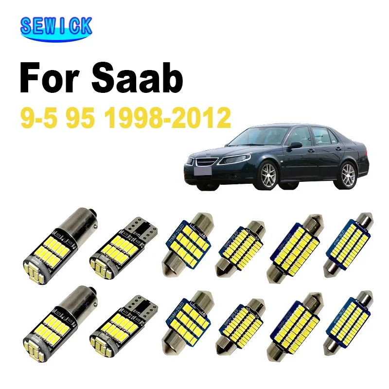 Kit-de-luz-LED-de-cortes-a-para-Interior-de-coche-accesorios-para-Saab ...